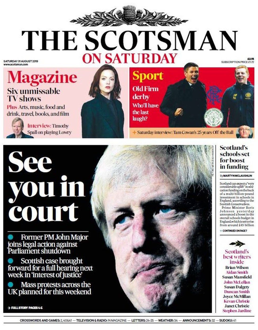 Scotland's papers: Brexit challenge and 'sectarian' riots - BBC News