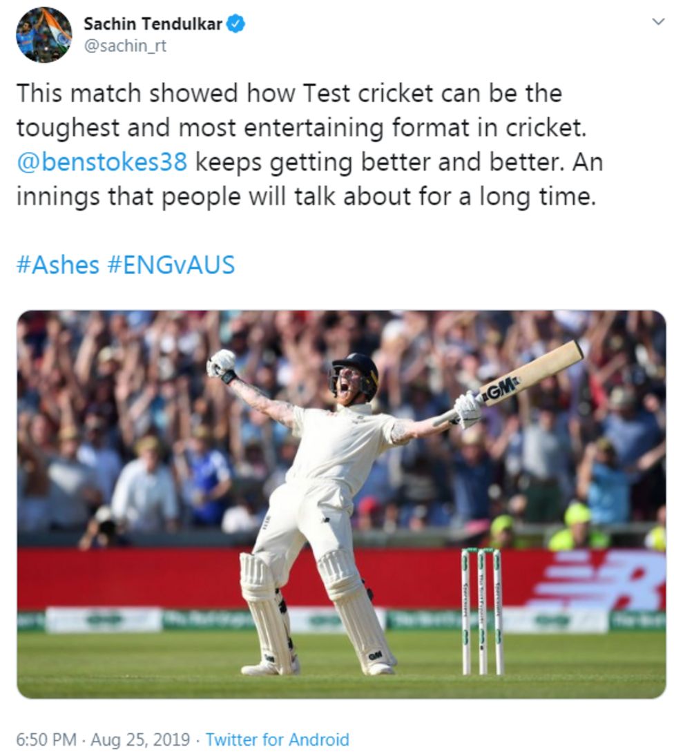 Ashes 2019: How Ben Stokes' century played out on social media - BBC Sport