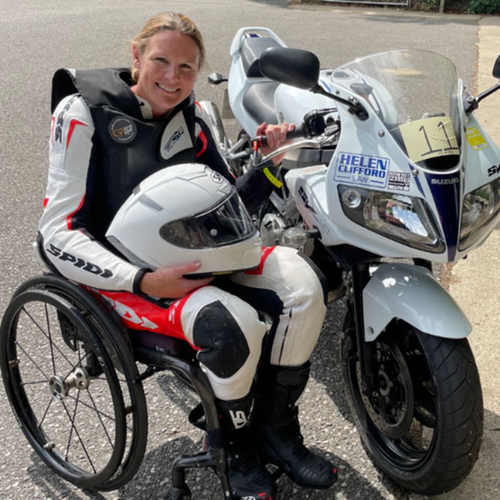 Claire Lomas: Paralysed woman nervous for superbike challenge - BBC News