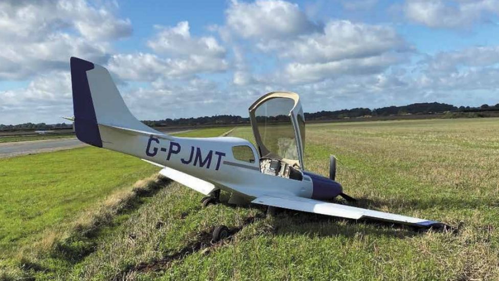 Retford Gamston Airport: Passenger suffers minor injures in plane clash ...