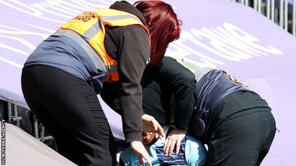 Swansea City ejected lone Wycombe fan from Liberty Stadium - BBC Sport