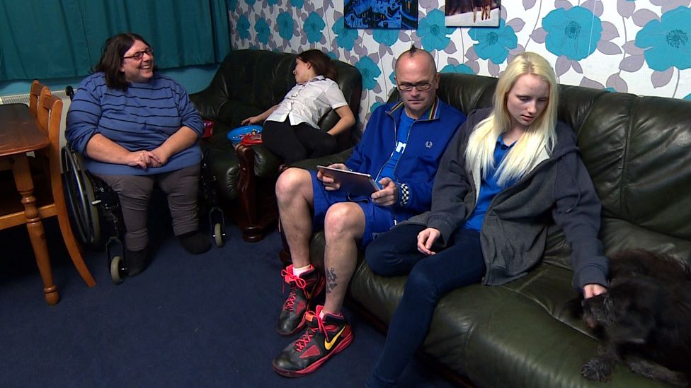 In the mind: Growing up with 'not a normal dad' - BBC News