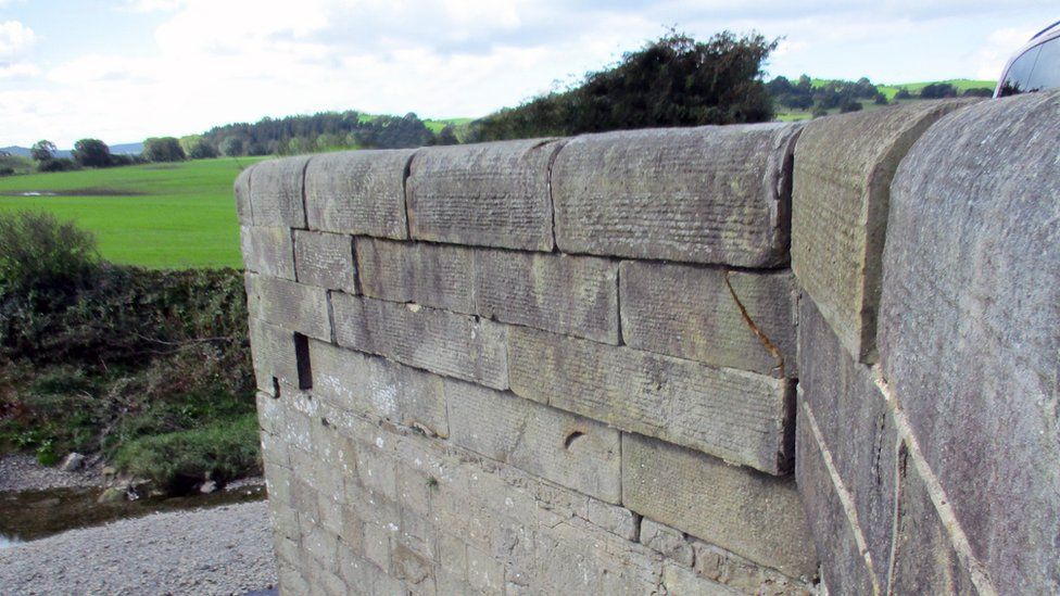 Unstable Loyn Bridge closed after being hit by vehicles - BBC News