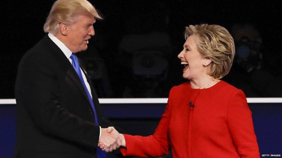 Donald Trump v Hillary Clinton: How the debate unfolded in tweets - BBC ...