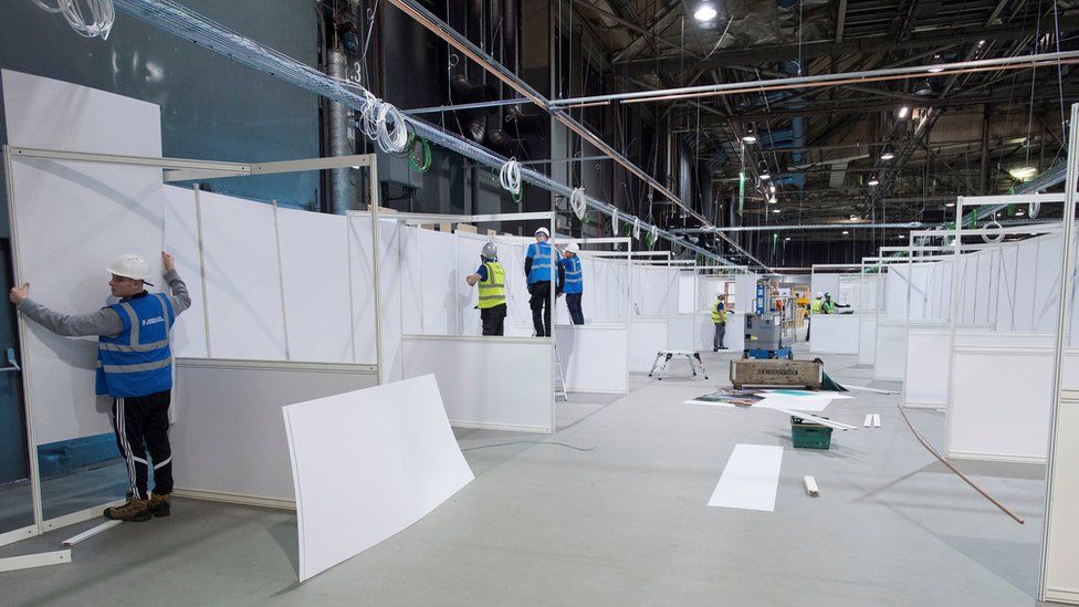 Coronavirus: Look inside Glasgow's temporary NHS hospital - BBC News