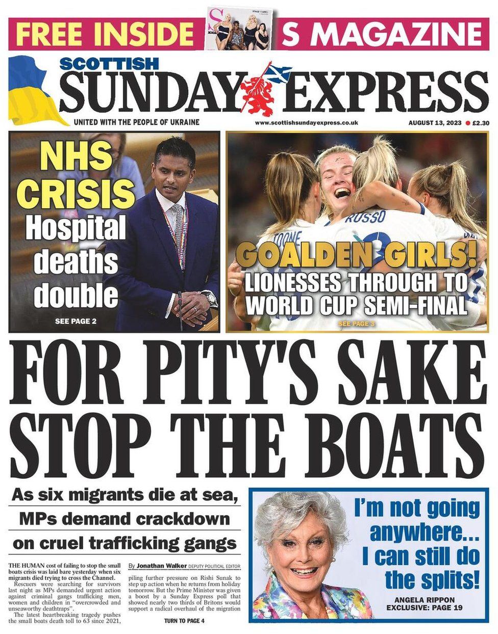 Scotland's papers: Calls to end Greens deal and more migrant barges ...