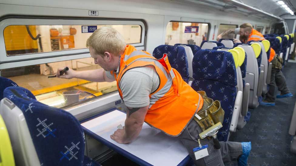 ScotRail trains to be fitted with power sockets - BBC News