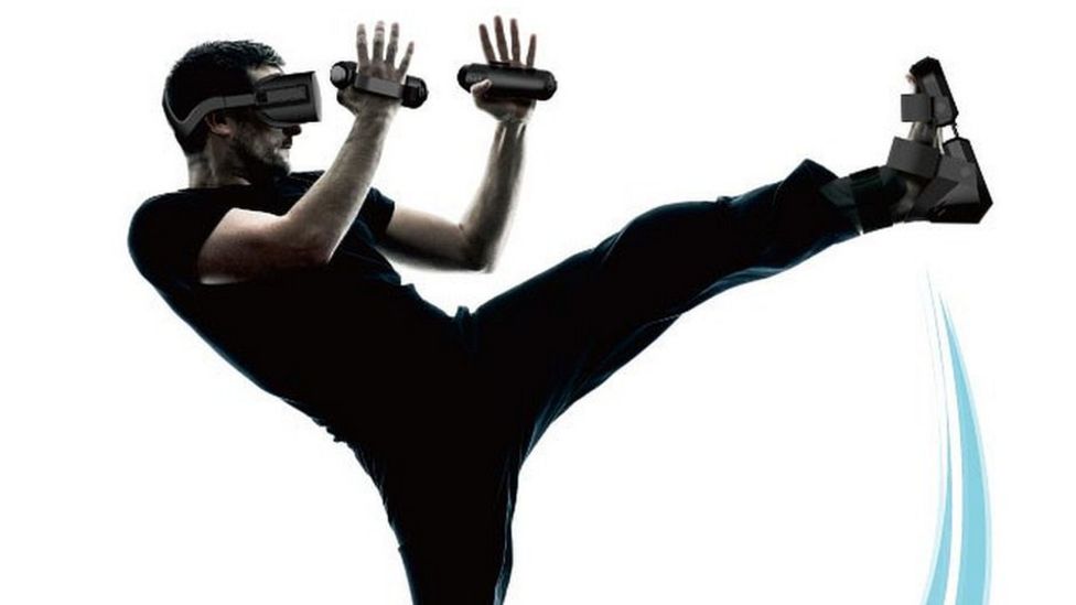 CES 2017: Intel VR headset turns living room into game - BBC News