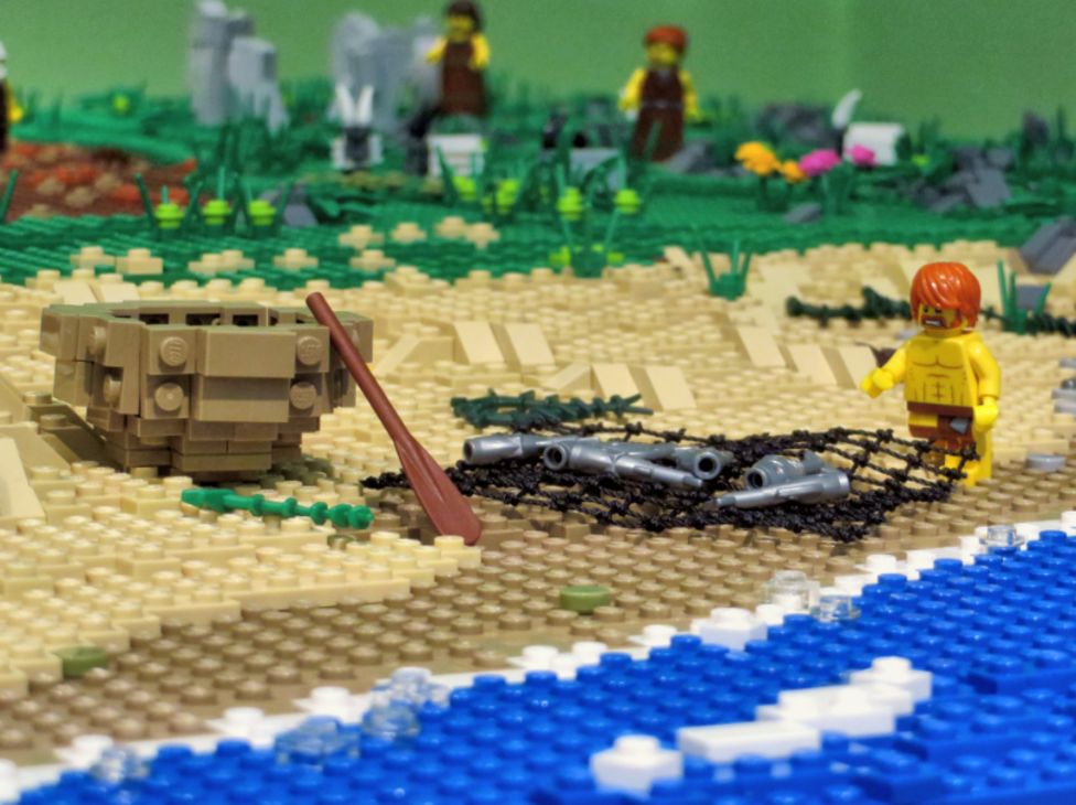 Everything is ancient: Lego broch completed - BBC News