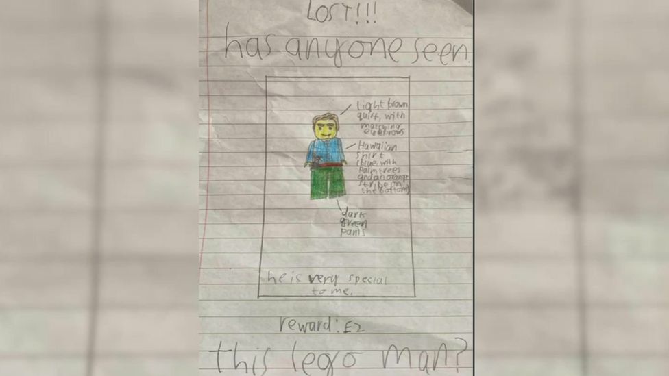 Missing person poster reunites boy with missing Lego toy - BBC Newsround