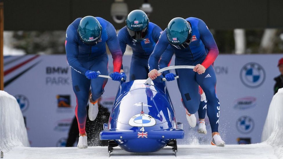 Lake Placid World Cup: Great Britain's Team Hall win first four-man bobsleigh gold - BBC Sport