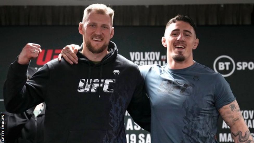 Russian boxer David Avanesyan and MMA heavyweight Alexander Volkov ...