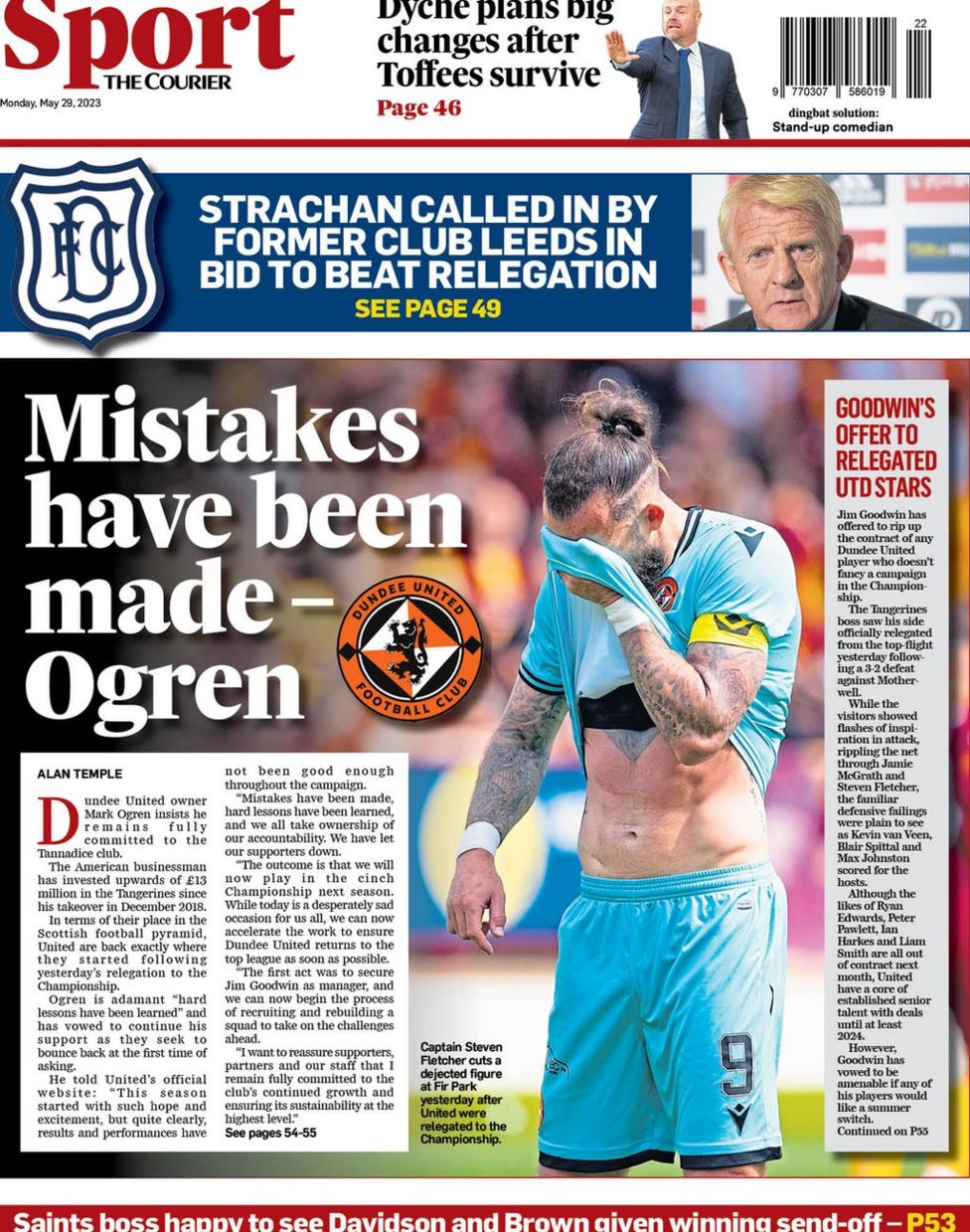 Scottish Gossip: Rangers, Arsenal, Man Utd, Dundee Utd, Tierney, Kent ...