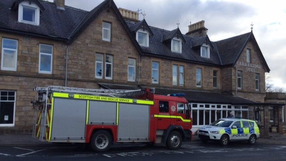 'Gas' incident Carrbridge Hotel served with notice - BBC News