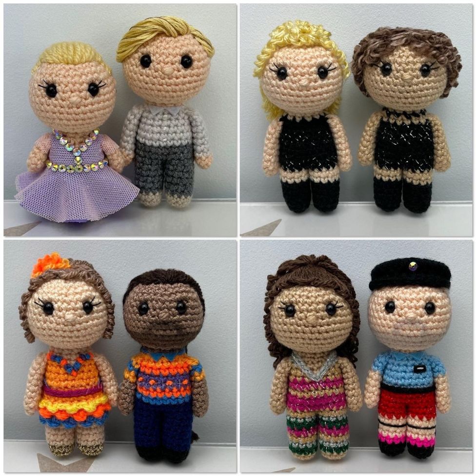 Strictly Come Dancing: Crochet dolls meet real life inspirations - BBC News