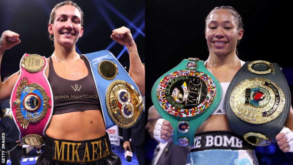 Mikaela Mayer v Alycia Baumgardner super-featherweight unification fight agreed - BBC Sport