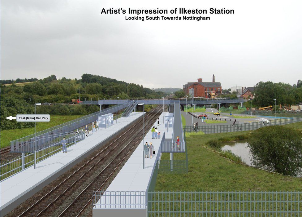 Ilkeston bridge work on newt delay railway station - BBC News