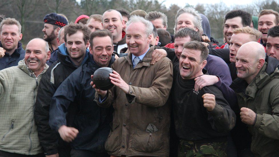 Story of historic Scottish Borders ba' games celebrated - BBC News
