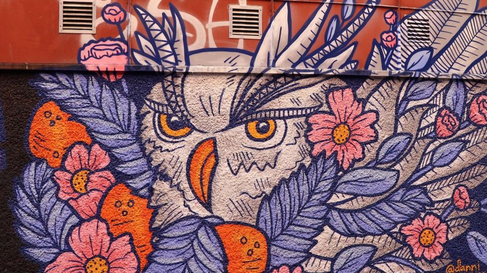 Gerard Butler mural in Bangor proves a hit with movie star - BBC News