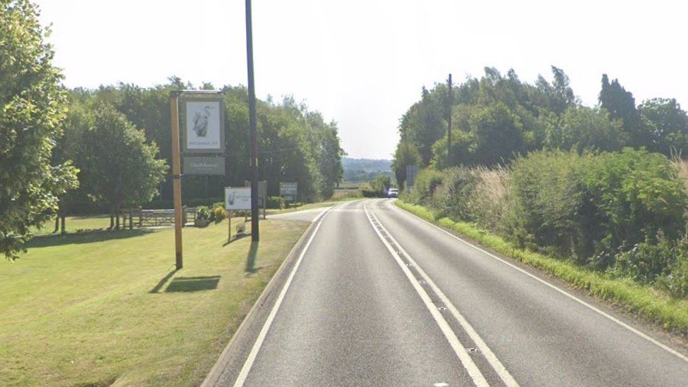 Motorcyclist in hospital after car crash in Cound - BBC News
