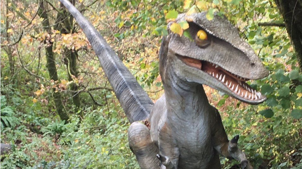 Storm Callum: Appeal for missing dinosaur model - BBC News