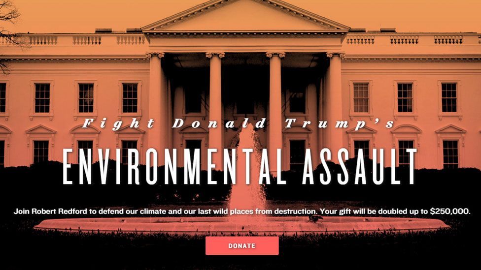 Trump presidency: Opponents boosted by 'rage donation' - BBC News