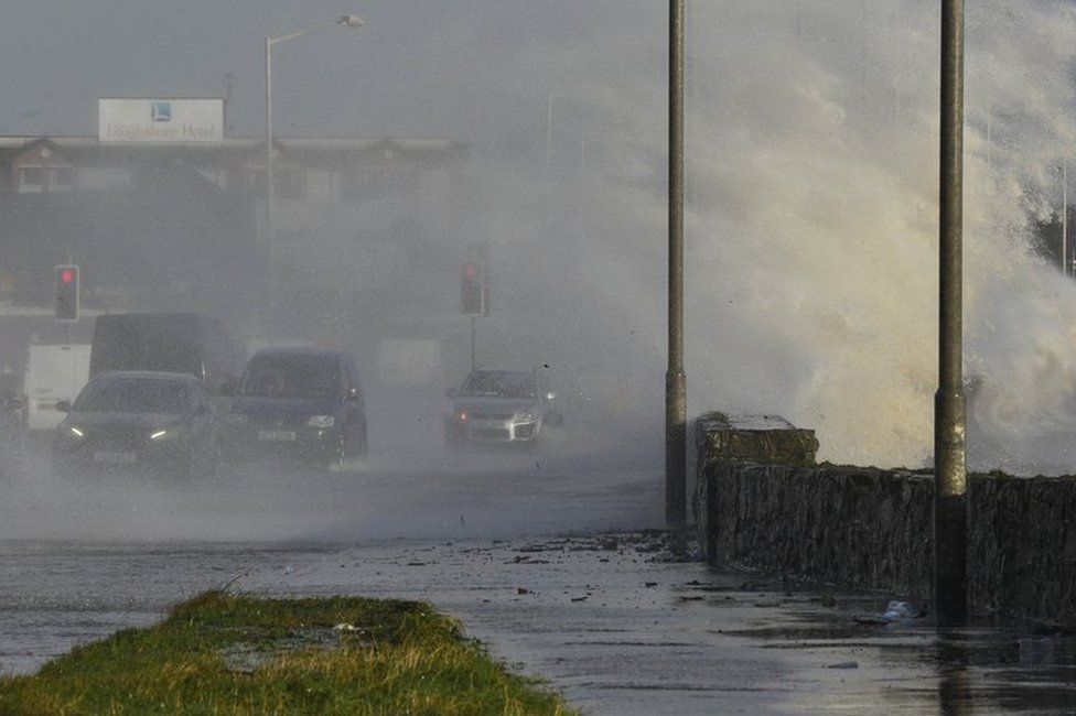 Storm Barra in pictures: Strong winds and heavy rain hit Northern ...
