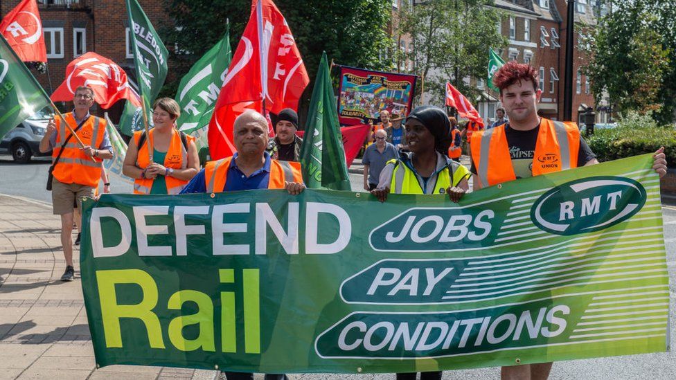 Strikes: Rail strikes planned to take place in September - BBC Newsround