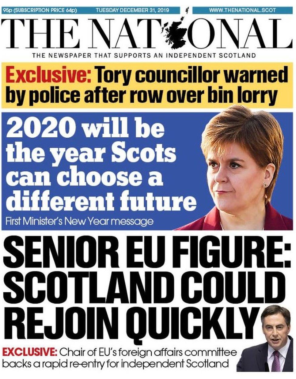 Scotland's papers: Church ad protest and smacking ban fears - BBC News