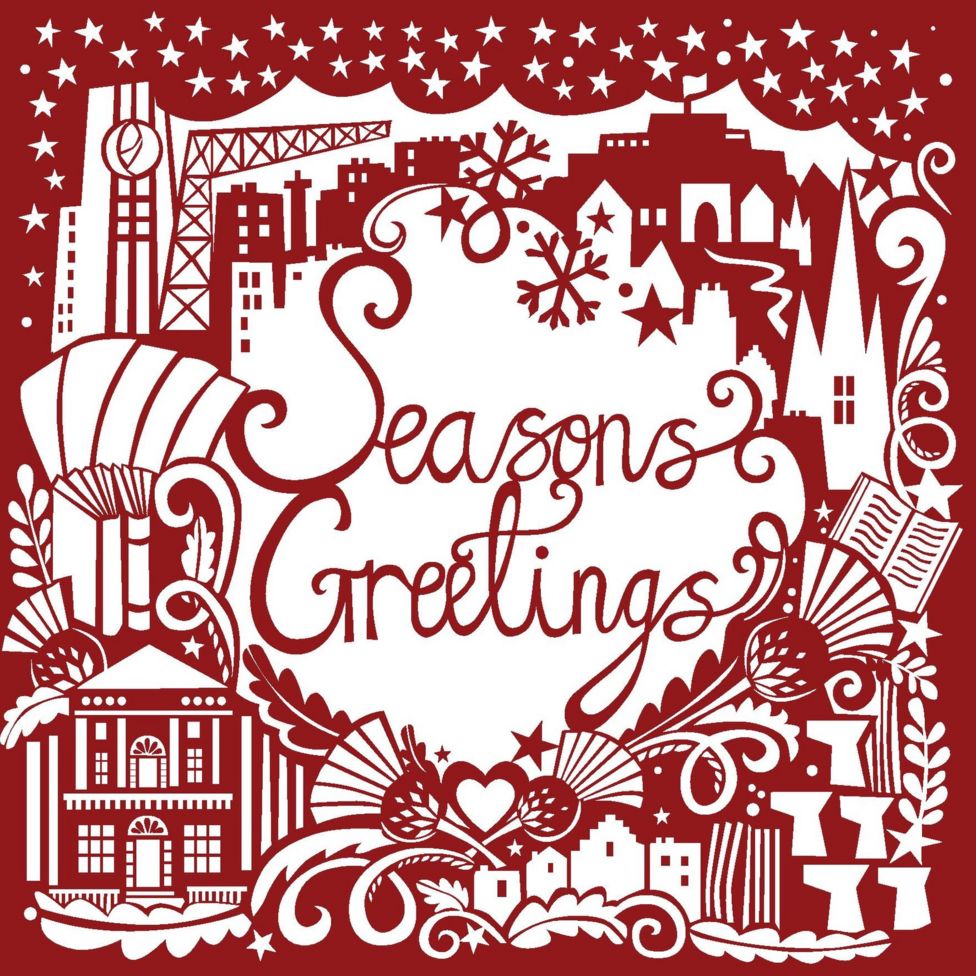 First minister's Christmas card design unveiled - BBC News