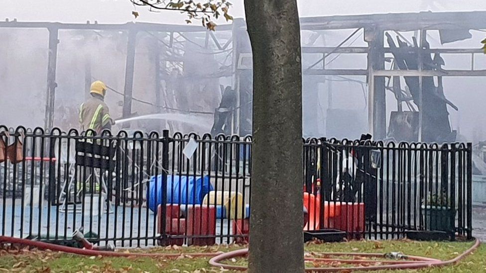 Derby school fires: Second school damaged within 48 hours - BBC News