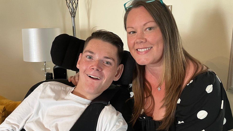 Energy bills: Mother's fears over disabled son's equipment costs - BBC News