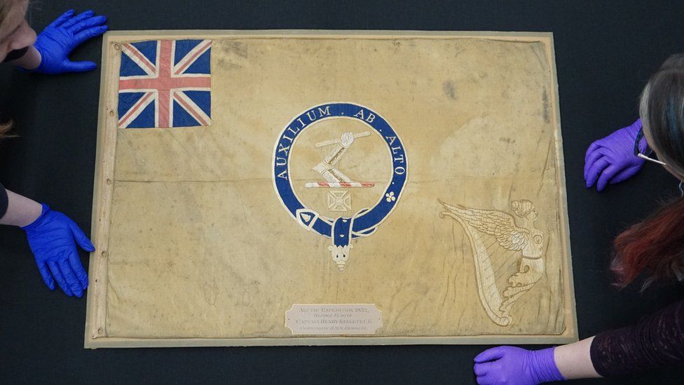 Royal Navy Museum buys Irishman Henry Kellett's flag - BBC News