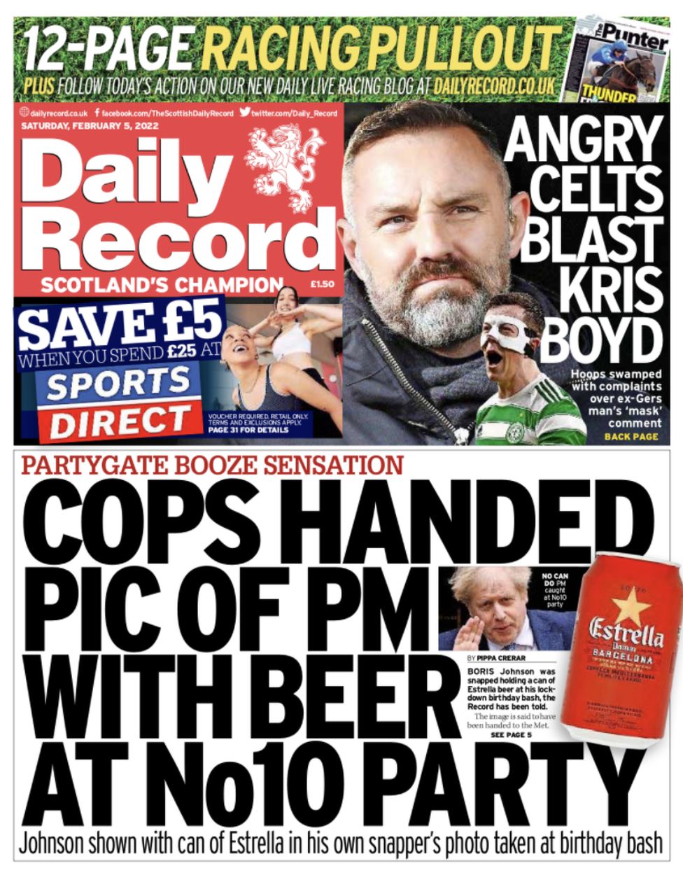 Scotland's papers: 'Partygate' fallout and fuel bill fears - BBC News