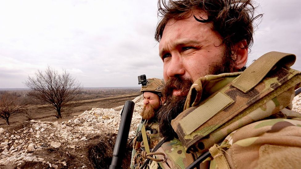 Ukraine war: The front line where Russian eyes are always watching - BBC News