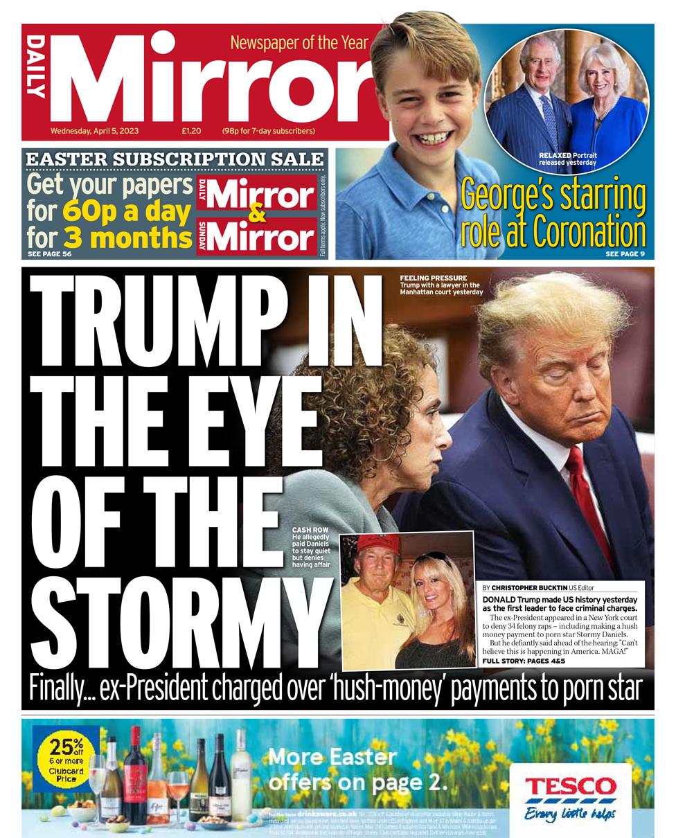 'Trump in the dock' and 'our new Queen' - BBC News