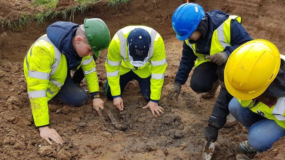 RAF Spitfire remnants unearthed in County Monaghan - BBC News