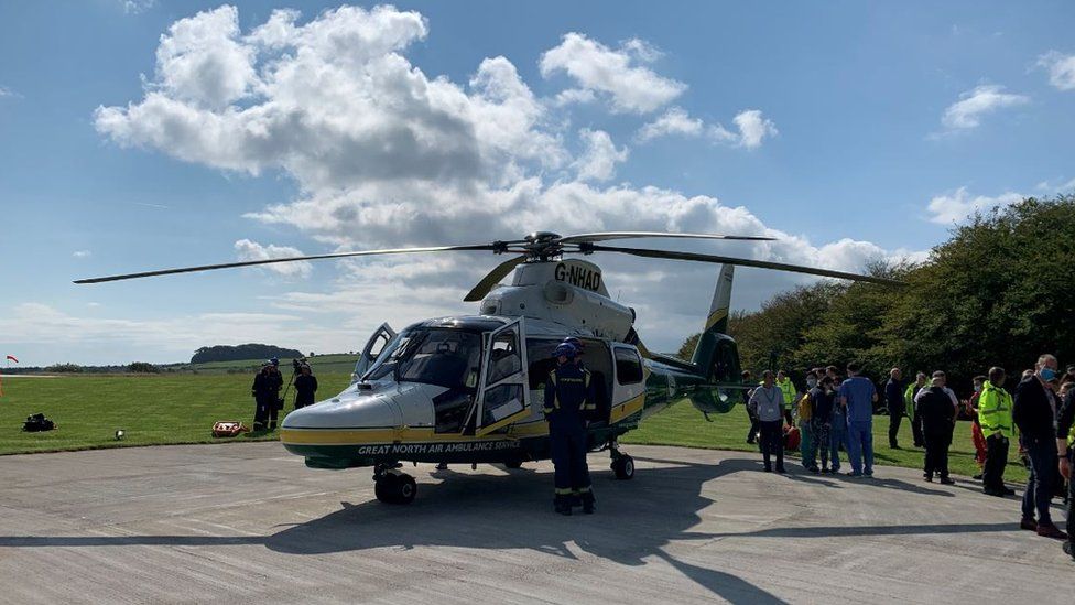 New Manx emergency response helicopter service 'a huge step' - BBC News