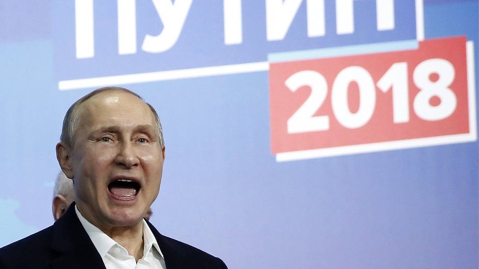 Newspaper headlines: Facebook 'pressure' and Putin victory - BBC News