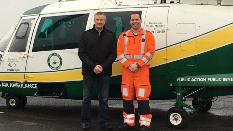 Middlesbrough man thanks 'cavalry' after Holy Island fall - BBC News