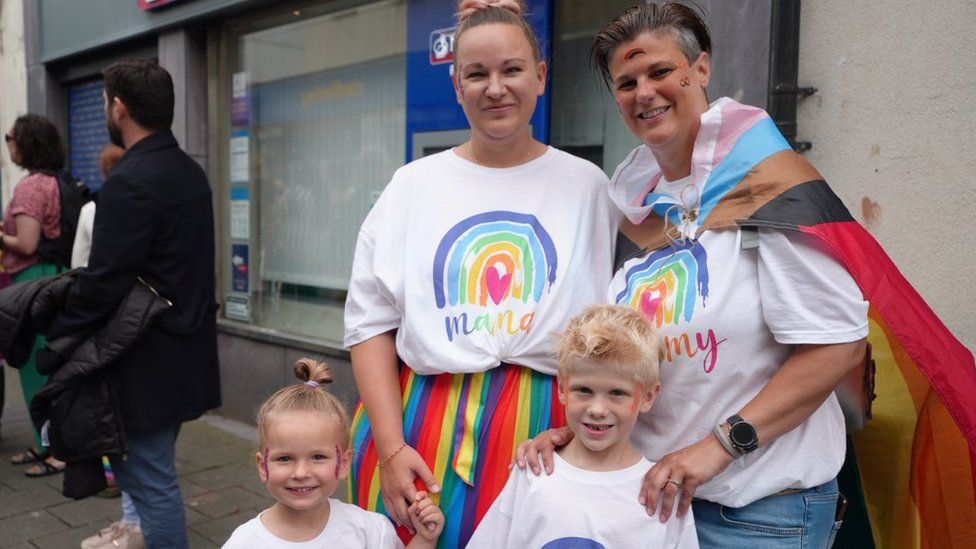 Pride: 1,000 yn gorymdeithio drwy Gaernarfon - BBC Cymru Fyw