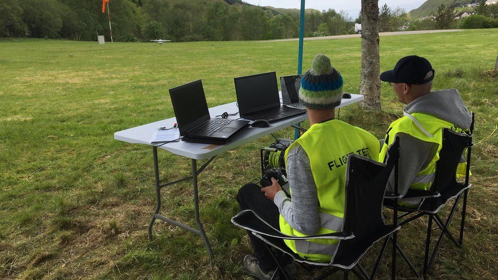 Drone to deliver masks to Isle of Mull hospital - BBC News