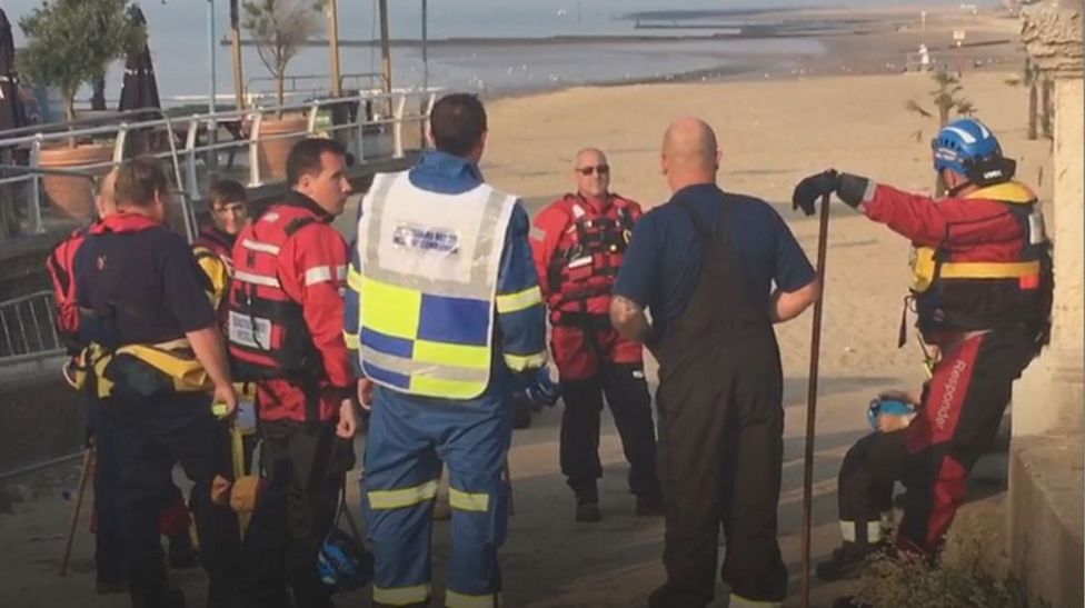 Body found in search for missing boy in sea at Clacton - BBC News