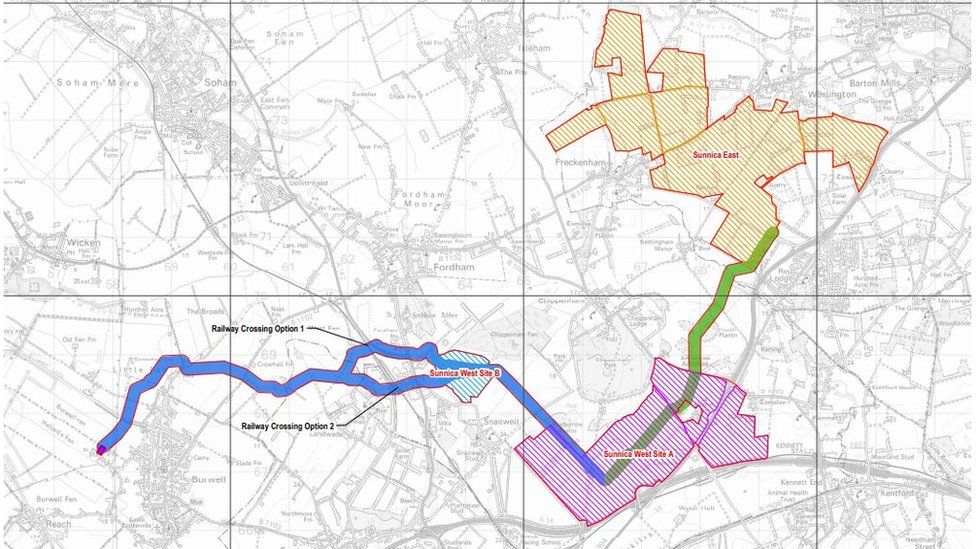 Plans for Newmarket solar farm the size of '900 football pitches' - BBC ...