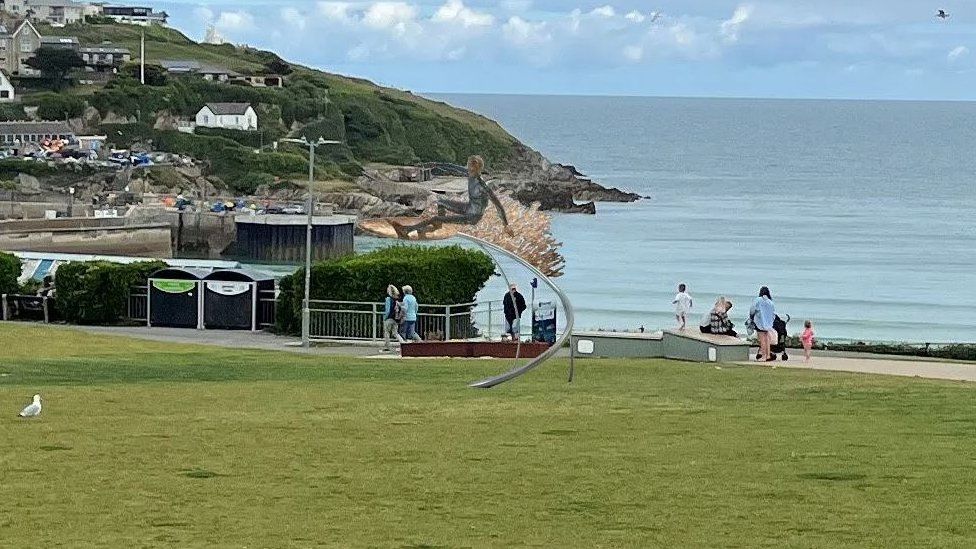 Views sought over surfer statue in Newquay - BBC News