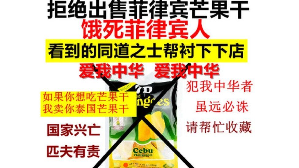 South China Sea: Chinese social media urges mango boycott - BBC News