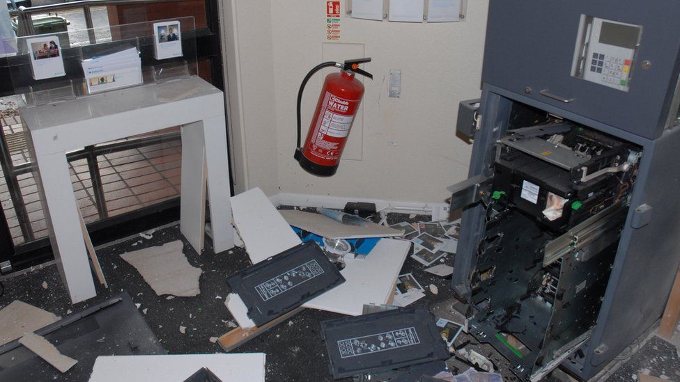 Two jailed for cash machine explosion burglaries - BBC News