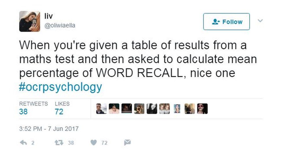 OCR exam board admits Psychology test paper 'mistake' - BBC News