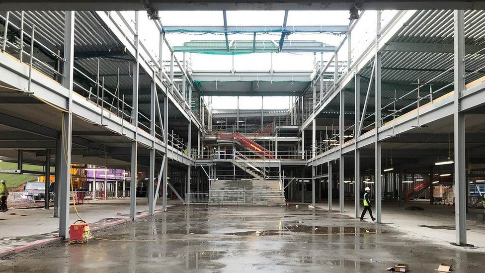 £32m Jedburgh schools campus taking shape - BBC News