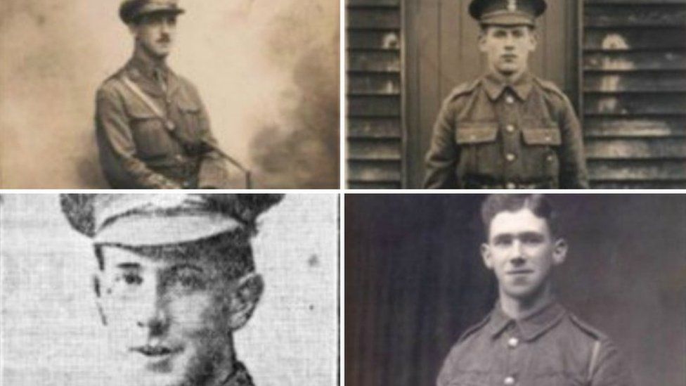 Names of 35,000 Welsh people who died in WW1 on display - BBC News